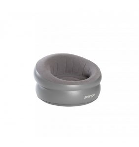 Vango Inflatable Donut Flocked Chair - Grey - Camping International