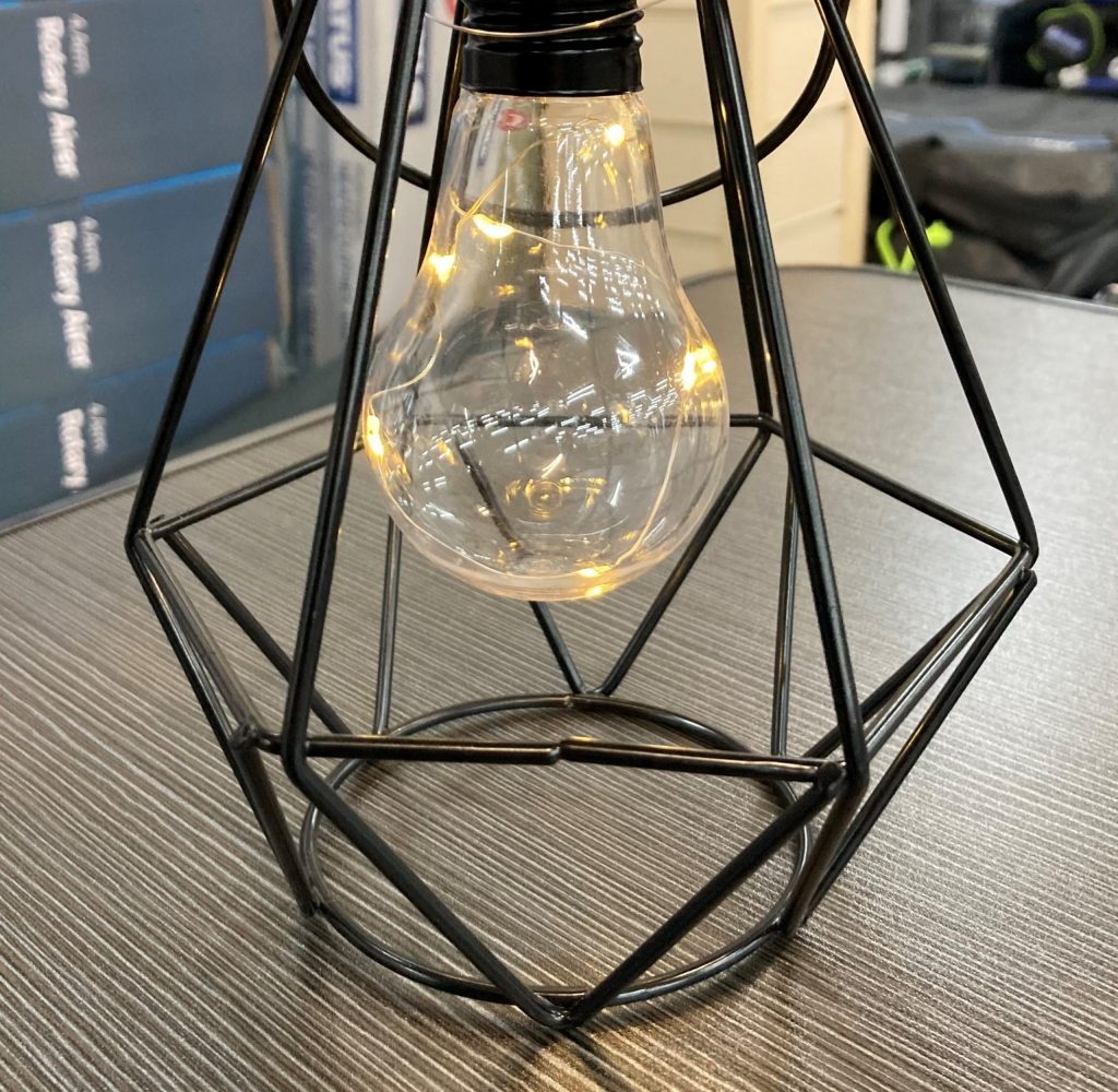 Streetwize Geometric Caged Solar Lantern - Camping International