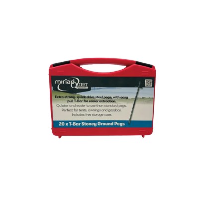Liberty T-Bar Stoney Ground Peg - Case of 20 - Camping International